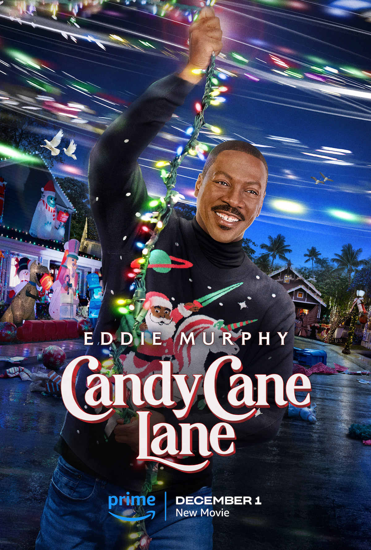 First Look Photos From Prime Video s Candy Cane Lane First Look Photos From Prime Video s Candy Cane Lane